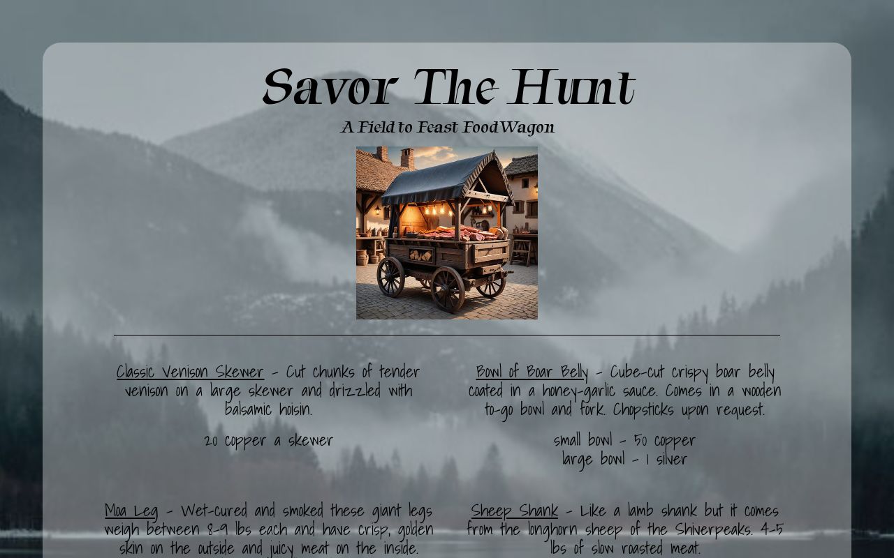 Savor The Hunt